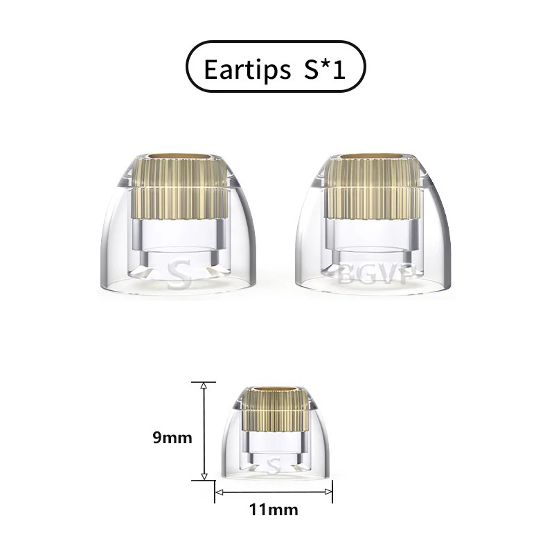 BGVP B11 จุกหูฟังซิลิโคนเหลวพร้อมท่อนำเสียงทองแดงในตัว เพิ่มความชัดเจนของเสียง 1 ชุด 1 คู่ - หู ...