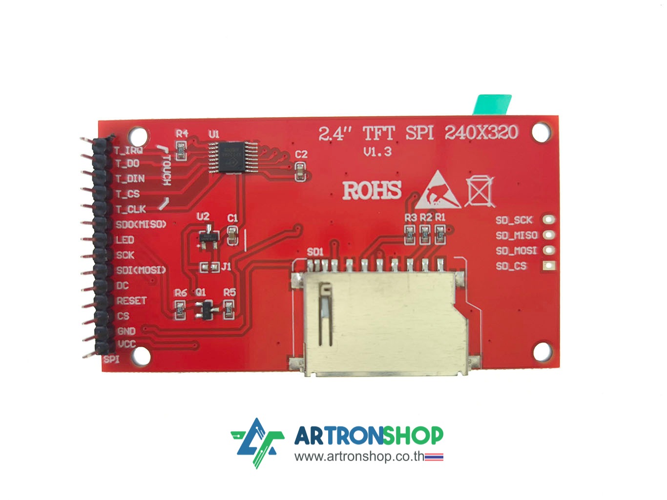 จอ TFT LCD ขนาด 2.4 นิ้ว ทัช Resistive ILI9341 4-Wire SPI - ArtronShop บอร์ดอิเล็กทรอนิกส์ ...
