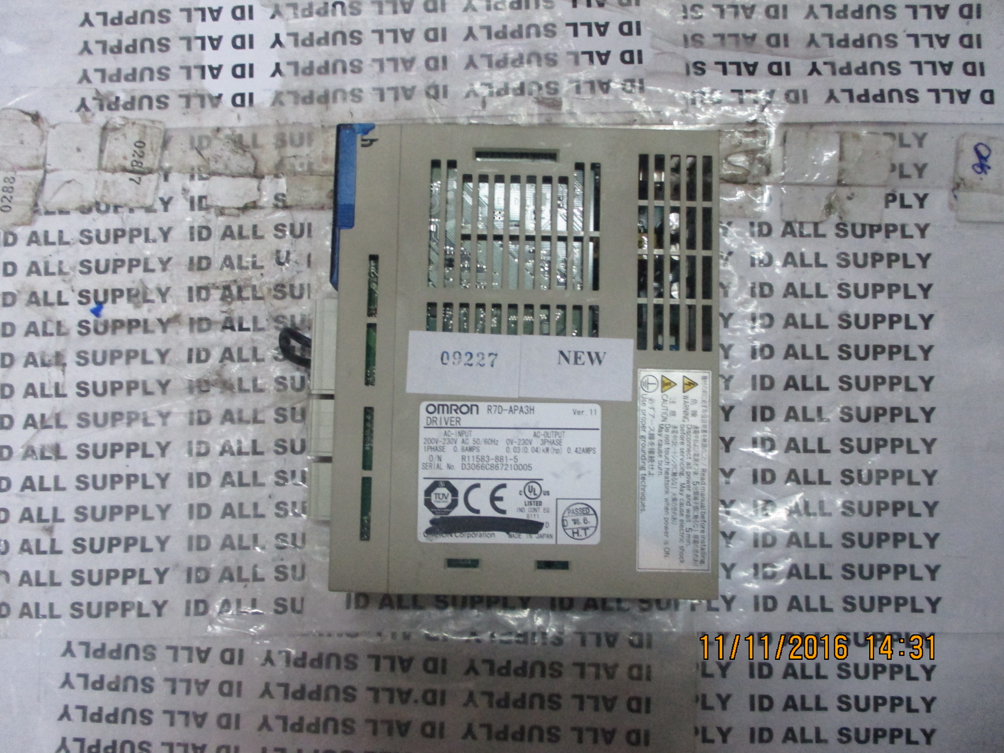 SERVO DRIVE “OMRON” MODEL : R7D-APA3H - SIAM ID PRECISION : Inspired by LnwShop.com (v2)