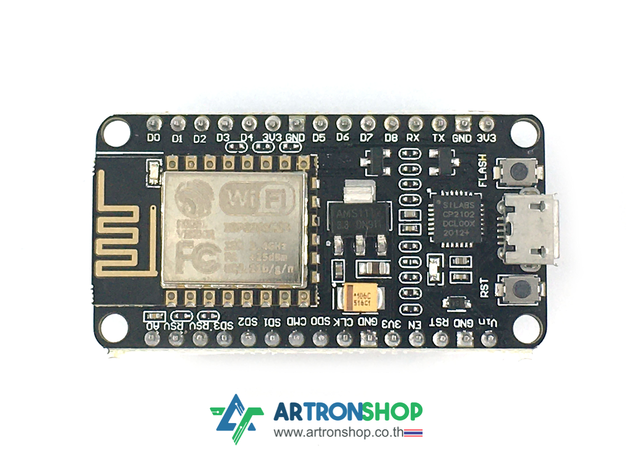 NodeMCU ESP8266 V2 CP2102 WIFI IoT development board based - ArtronShop ...