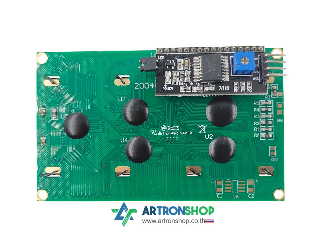 จอ LCD 20x4 สีฟ้า I2C - ArtronShop บอร์ดอิเล็กทรอนิกส์ Arduino ESP32 ESP8266 : Inspired by ...