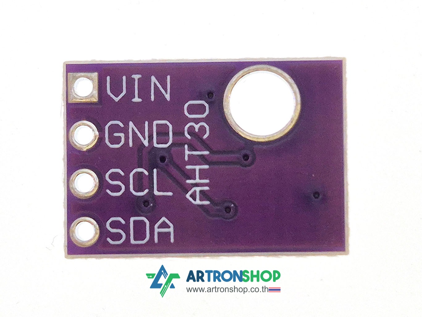 AHT30 เซ็นเซอร์วัดอุณหภูมิ ความชื้นอากาศ -40 - 85°C, 0 - 100%RH I2C ...