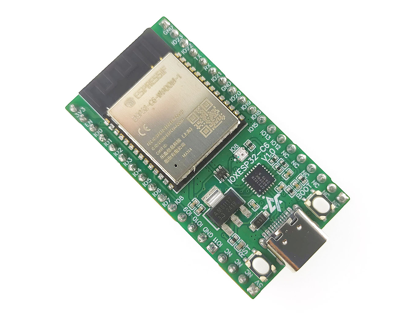IOXESP32-C6 บอร์ด ESP32-C6 เชื่อมต่อ WiFi 6, Bluetooth 5, Thread/Zigbee - ArtronShop บอร์ด ...