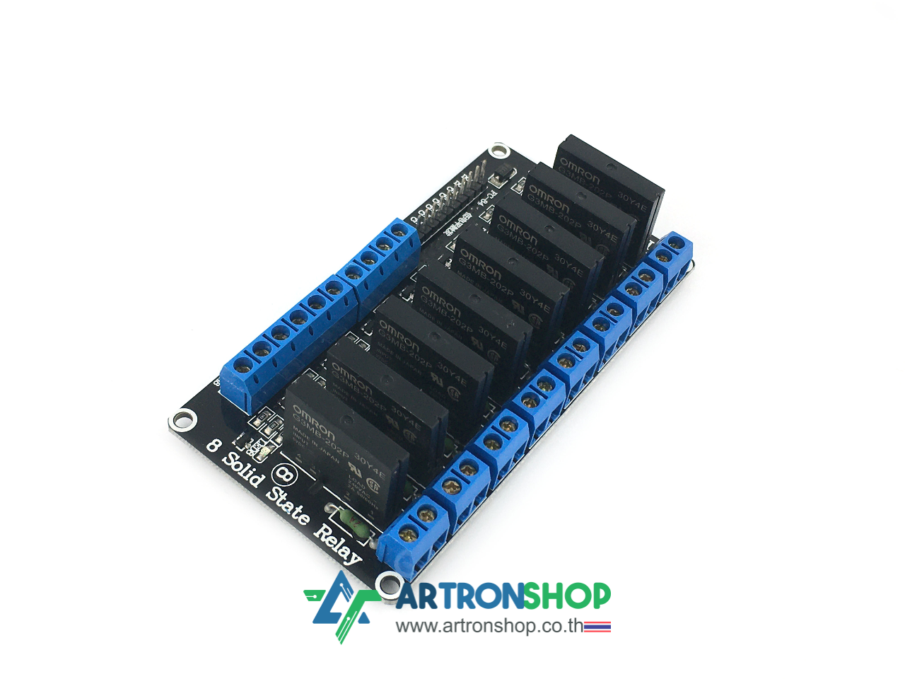 8 Channel 5V 2A SSR G3MB-202P Solid State Relay Module - ArtronShop บอร์ดอิเล็กทรอนิกส์ Arduino ...