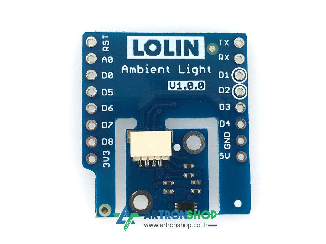 Ambient light Shield V1.0.0 for WeMos D1 mini - ArtronShop บอร์ดอิเล็กทรอนิกส์ Arduino ESP32 ...