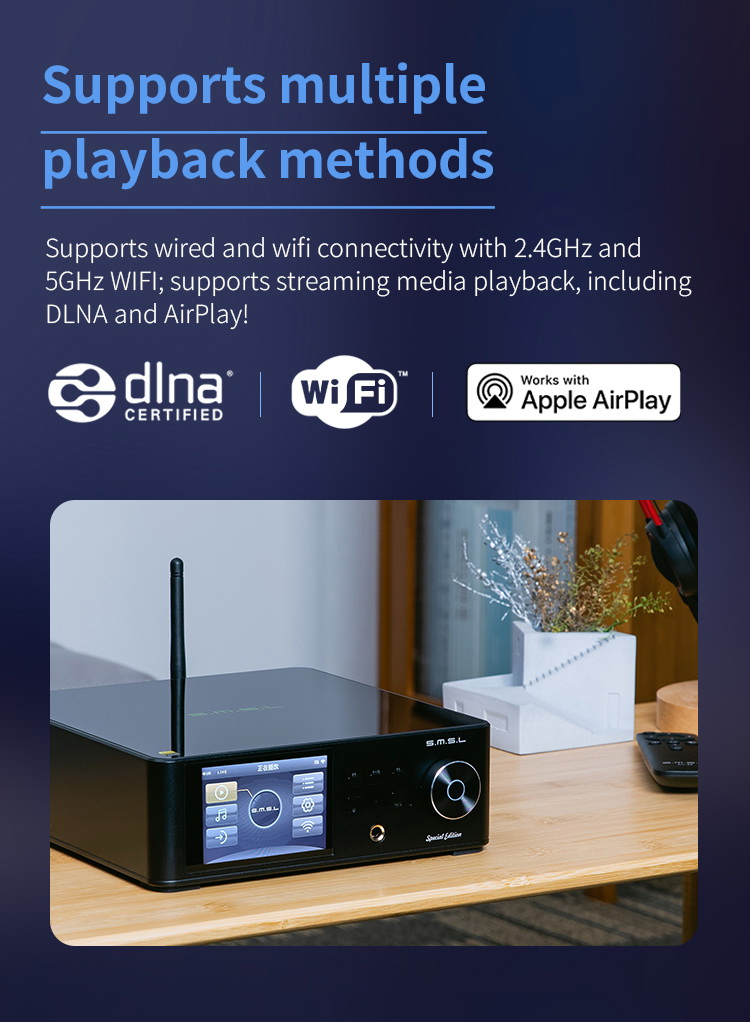 SMSL DP5SE DAP เครื่องเล่นเพลงเครือข่าย HiFi ชิป DAC/AMP ES9039Q2M รองรับ MQA ประกันศูนย์ไทย ...