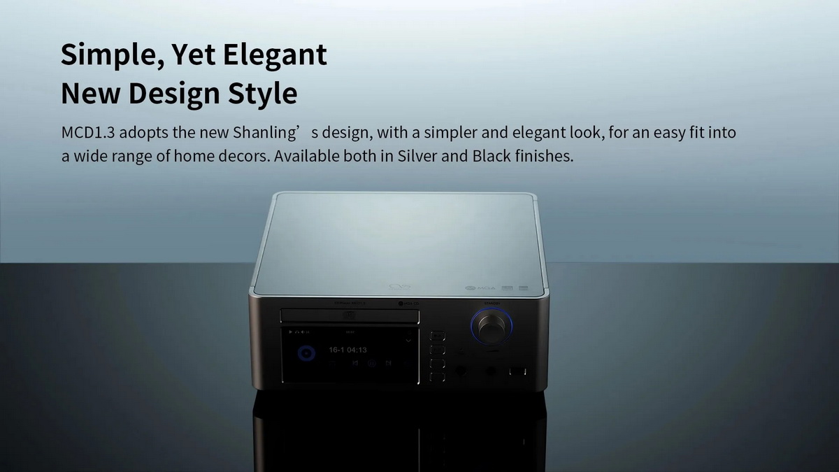 [PreOrder] Shanling MCD1.3 เครื่องเล่นซีดีดิจิตอลชิป AK4499EX+TPA6120 รองรับ MQA-CD, LDAC ประกัน ...