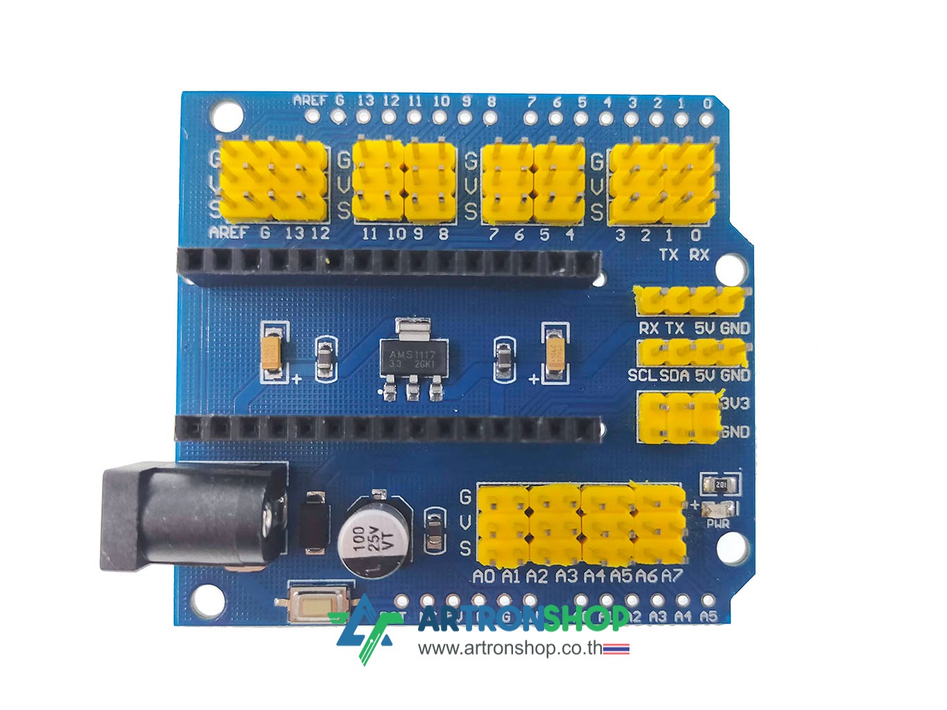 ฐานบอร์ด Arduino Nano Prototype Shield Artronshop บอร์ดอิเล็กทรอนิกส์ Arduino Esp32 Esp8266