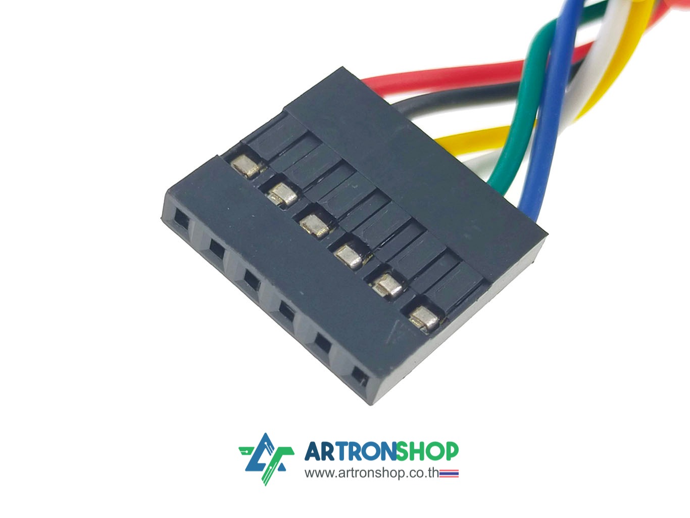 สายจั้มเมีย เมีย 6 เส้น ยาว 20 ซม Artronshop บอร์ดอิเล็กทรอนิกส์ Arduino Esp32 Esp8266