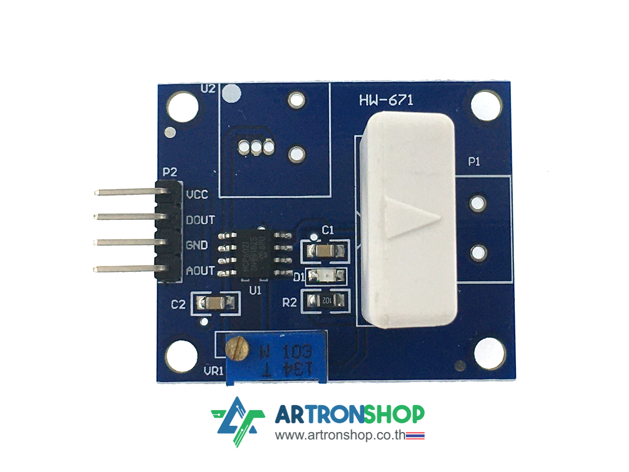 WCS1800 Hall Current Sensor 35A Module - ArtronShop บอร์ดอิเล็กทรอนิกส์ ...