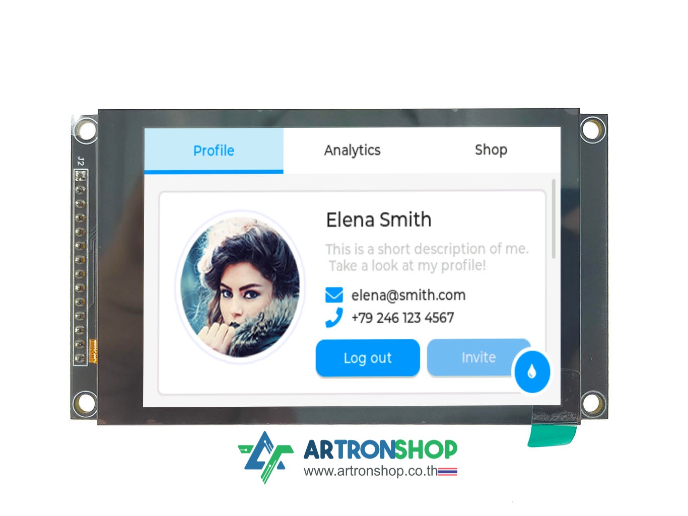 จอ TFT LCD ขนาด 3.5 นิ้ว ทัช Capacitive ST7796U 4-Wire SPI - ArtronShop บอร์ดอิเล็กทรอนิกส์ ...