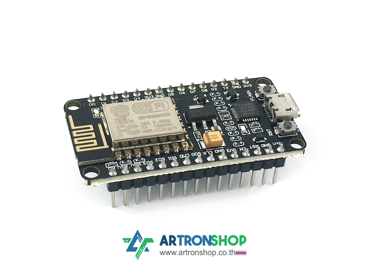 NodeMCU ESP8266 V2 CP2102 WIFI IoT development board based - ArtronShop บอร์ดอิเล็กทรอนิกส์ ...