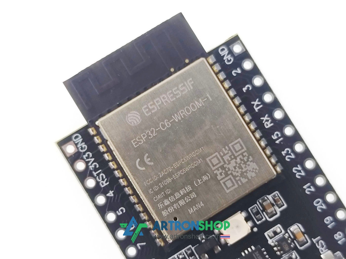 ESP32-C6 บอร์ดพัฒนา ESP32-C6 - ArtronShop บอร์ดอิเล็กทรอนิกส์ Arduino ESP32 ESP8266 : Inspired ...