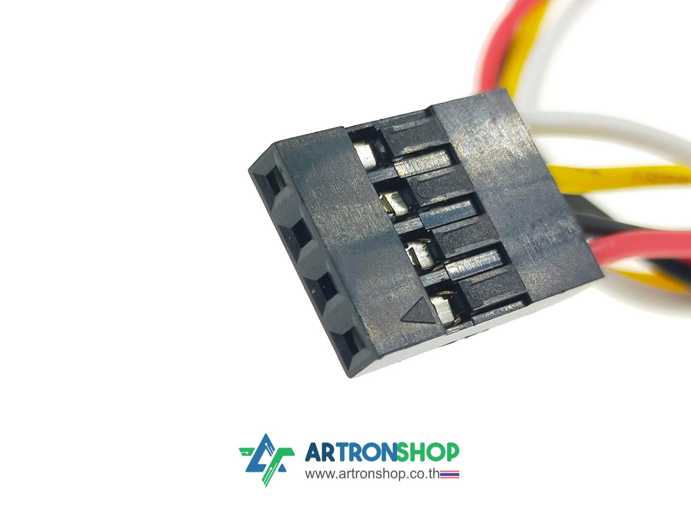 สายจั้มเมีย เมีย 4 เส้น ยาว 20 ซม Artronshop บอร์ดอิเล็กทรอนิกส์ Arduino Esp32 Esp8266