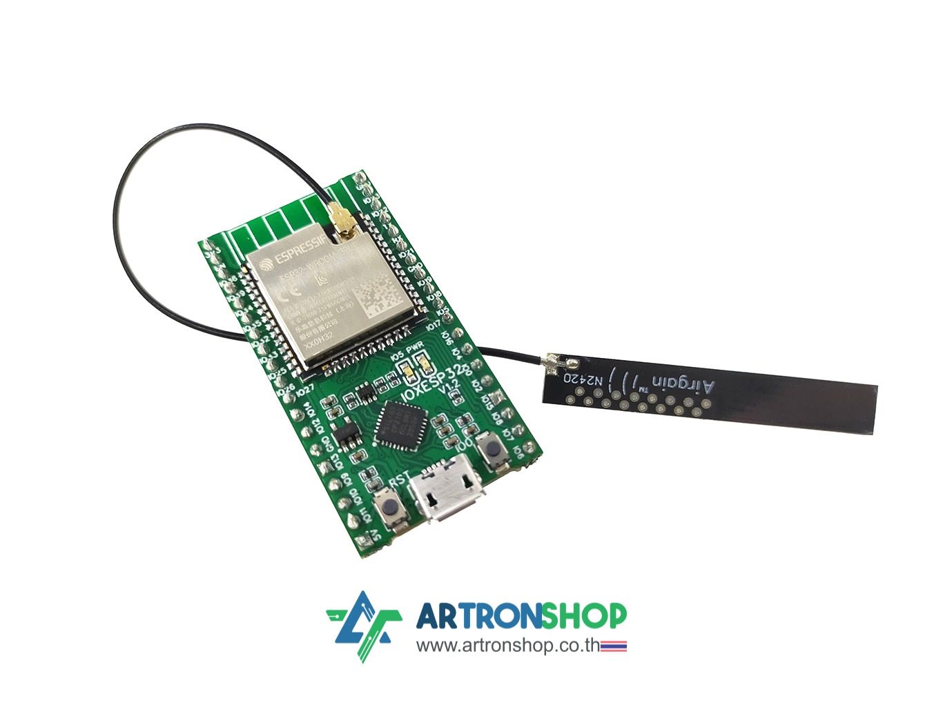 IOXESP32U บอร์ดพัฒนา ESP32 รุ่นเสานอก - ArtronShop บอร์ดอิเล็กทรอนิกส์ Arduino ESP32 ESP8266 ...
