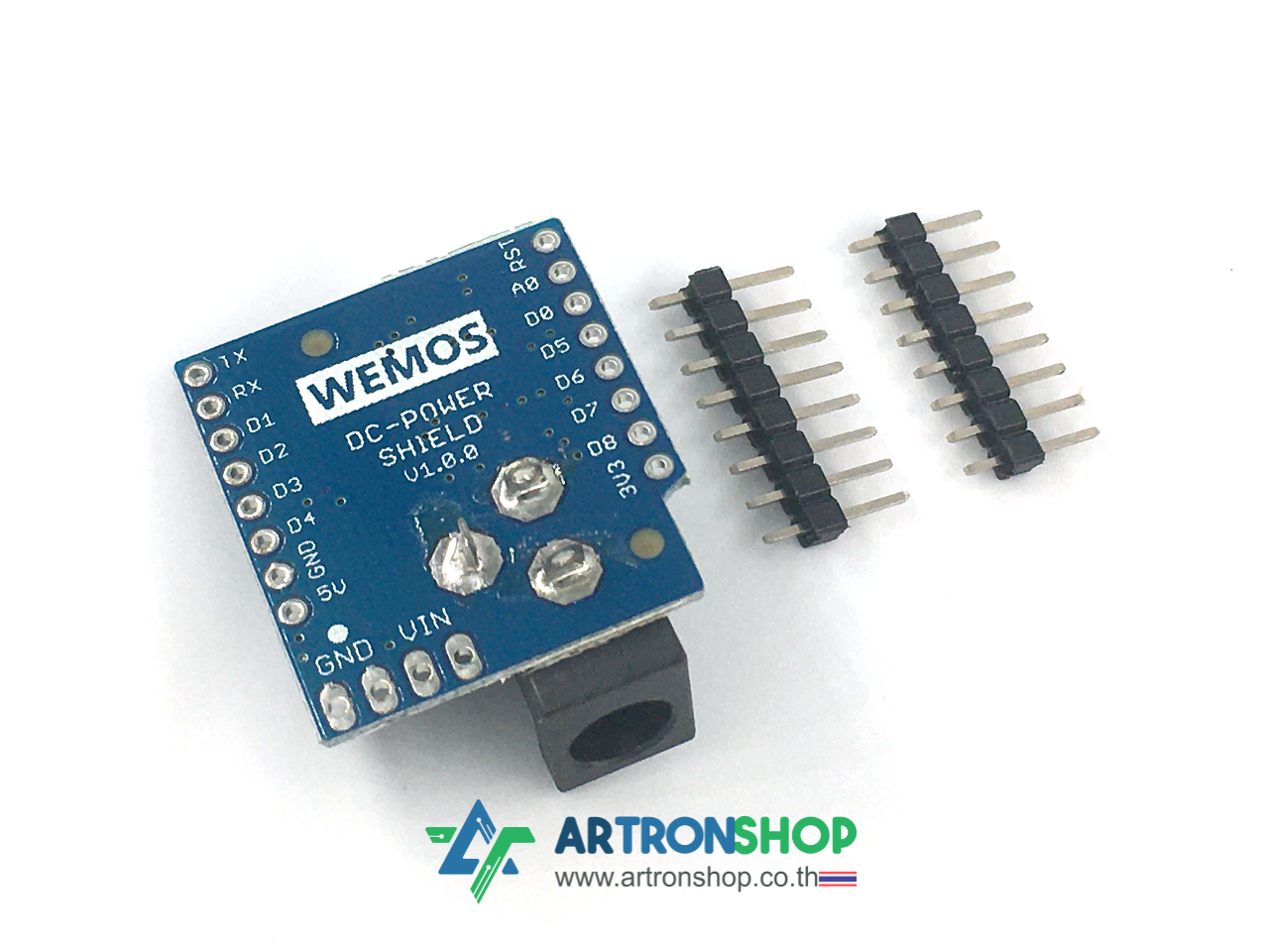 DC Power Shield for WEMOS D1 mini - ArtronShop บอร์ดอิเล็กทรอนิกส์ Arduino ESP32 ESP8266 ...