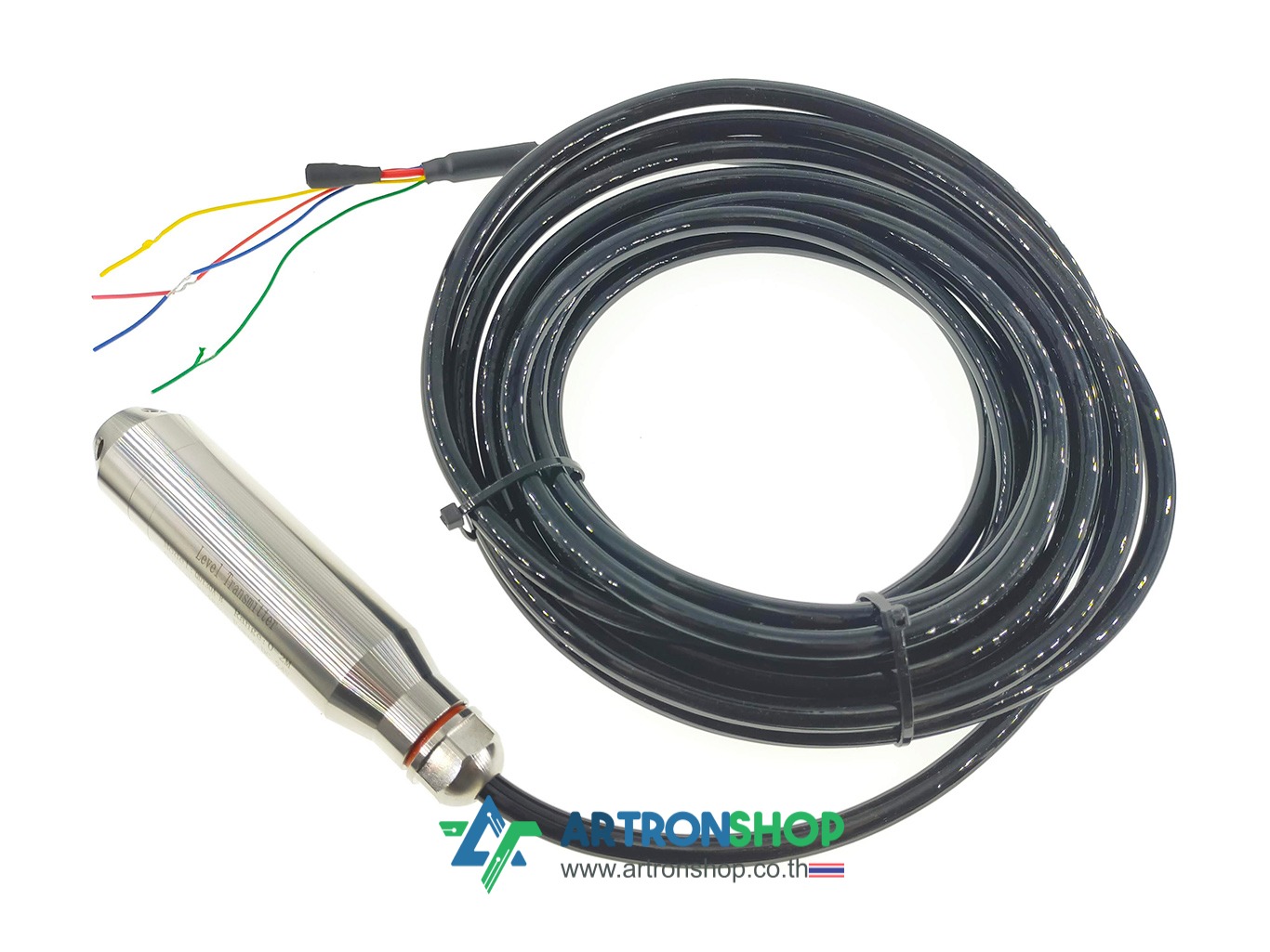 เซ็นเซอร์วัดระดับน้ำแบบจุ่ม 2 เมตร Modbus RS485 Submersible Water Level Sensor - ArtronShop ...