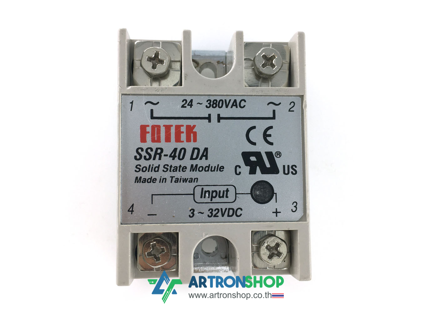 SSR-40DA 40A Solid State Relay - ArtronShop บอร์ดอิเล็กทรอนิกส์ Arduino ESP32 ESP8266 : Inspired ...