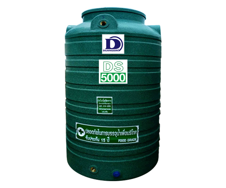 แทงค์น้ำ ถังเก็บน้ำบนดิน PE 5000 ลิตร Duangsiri รุ่น GNDS5000GR - บริษัท ยังเบี๊ยะ จำกัด