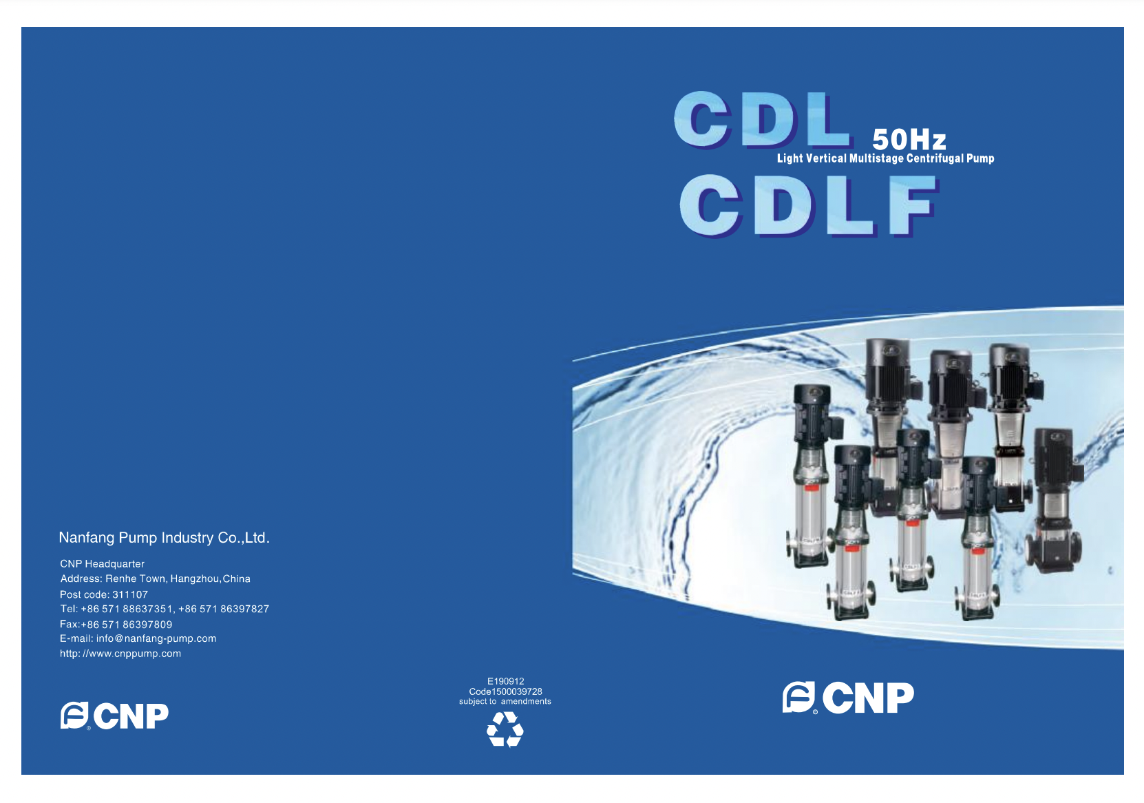 CNP รุ่น CDL/CDLF-10 series - BESTPUMP-CENTER (By Bestpump-Thailand)