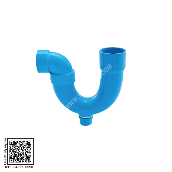 ข้อต่อพีแทรฟ 3 นิ้ว (80 มม.) มีช่องระบาย H PVC สีฟ้า SCG รุ่น P-TRAP (C/O) H B80 SCG - บริษัท ...